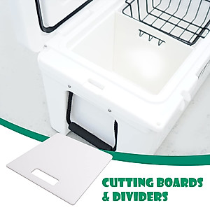 Cooler Divider/Cutting Board Compatible with Rtic 45 Gallon Coolers，Cooler Accessories，White