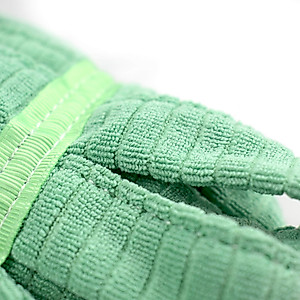 Generic Moptopia Tube Microfiber Mop Head-Commercial Quality Replacement Mop Heads-Floor Scrubbing Pad for Better,Safer Cleaning.Highly Absorbent,Quick Drying Washable Mop (Green,Med)