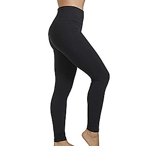 Spalding womens Activewear High Waisted Spandex Full Length Leggings, Blk, Small US