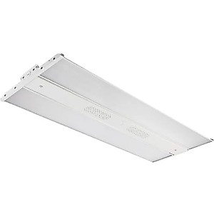 E2 LIGHTING Linear High Bay LED Shop Lights, 2x4 with Motion Sensor & Emergency Battery Backup, 2 Pack 220W LED High Bay Lights for Warehouse & Shop, 5000K High Bay Lights