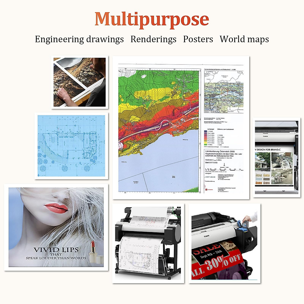 INK+ YOUEXPERT PFI-107 6Pcs Cartridges Replacement for Canon PFI-107, Work with ImagePROGRAF IPF670 IPF680 IPF685 IPF770 IPF780 IPF785 ( 2MBK,1BK,1C,1M,1Y)