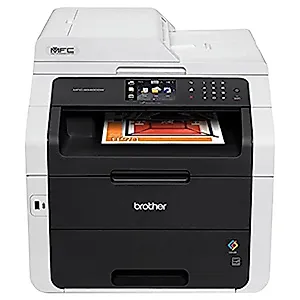 Brother MFC9340CDW BROTHER Wireless Color Laser LED All-in-One Printer, Copier, Scanner, Fax, Mfc-9340Cdw, Black