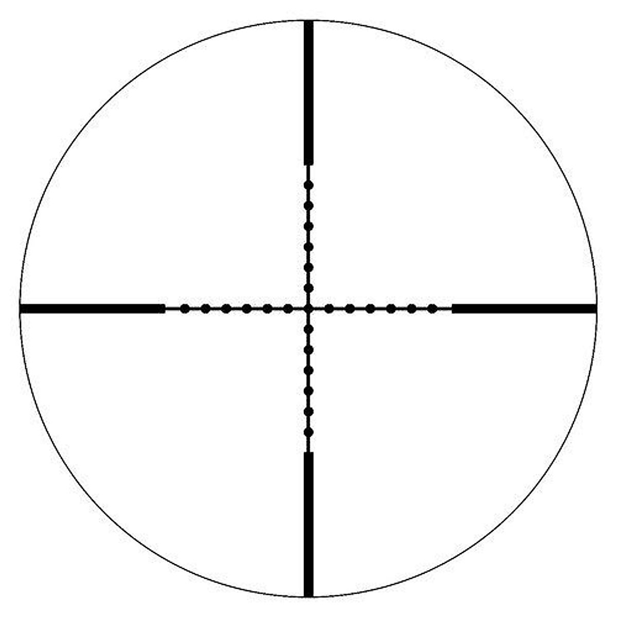 DB TAC INC 4X32 Compact Scope with Mil-Dot Reticle and 1" Picatinny Scope Rings