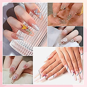 Acrylic Nail Kit with Nail Primer and Top Coat, Polymer Colored Acrylic Nail Powder for Acrylic Nail Extension Carving