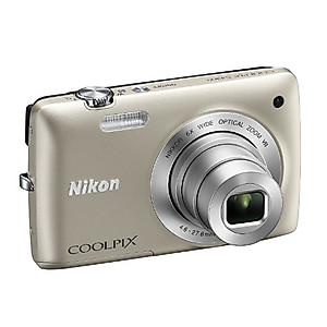 Nikon COOLPIX S4300 16 MP Digital Camera with 6x Zoom NIKKOR Glass Lens and 3-inch Touchscreen LCD (Silver)