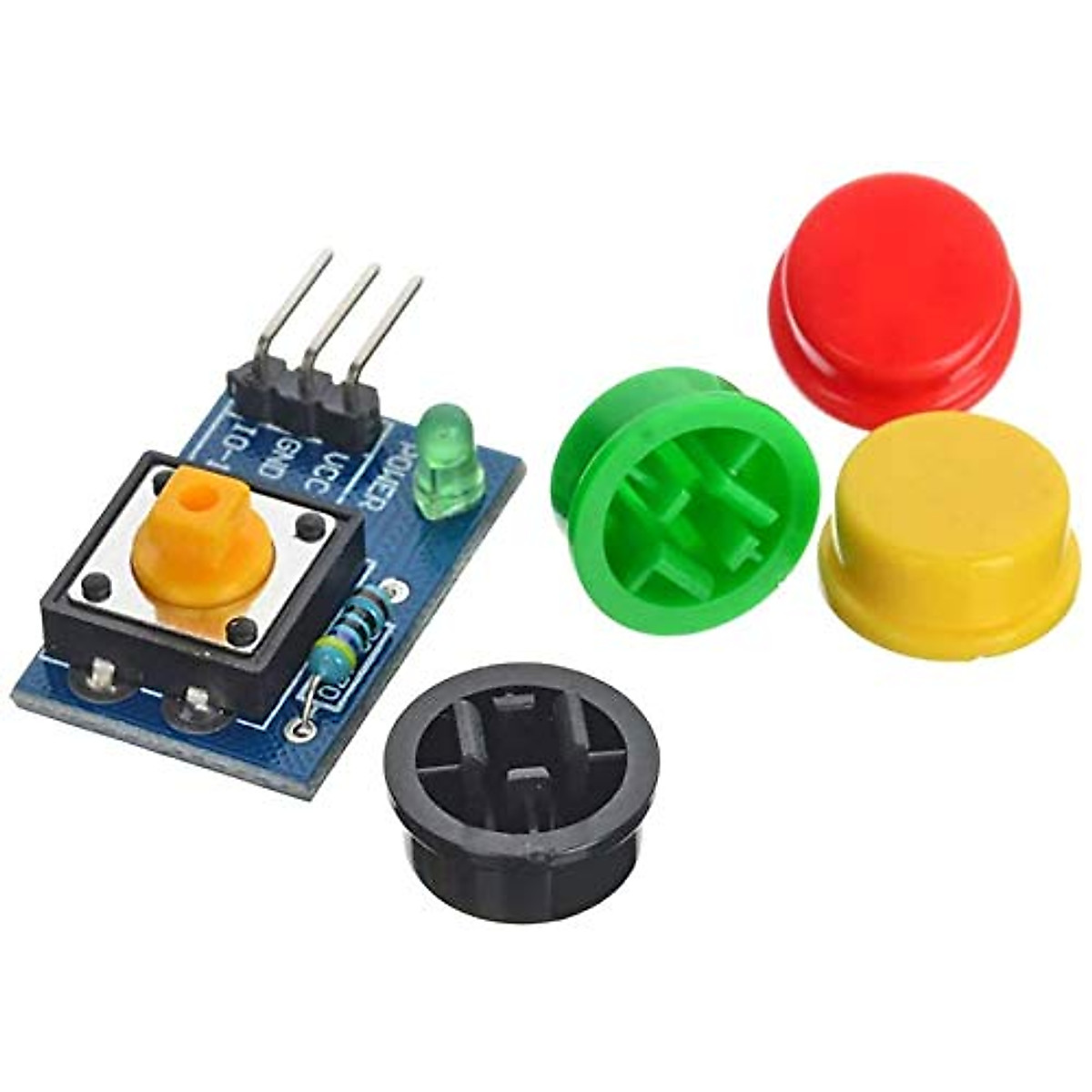 ZYM119 3~6V Independent Key Touch Button Module with LED Power Indicator for Circuit Board