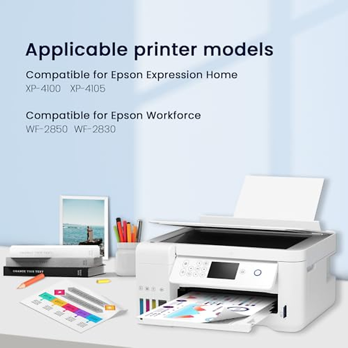 Hookink Remanufactured Ink Cartridge Replacement for Epson 212XL 212 XL T212 Work with Workforce WF-2850 WF-2830 Expression Home XP-4100 XP-4105 Printer 5-Pack (2 Black Yellow Magenta Cyan)