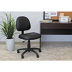 Boss Office Products Posture Task Chair, No Arms, Black