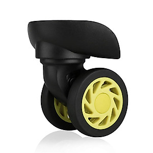 (DL-W208#) Mute Connected Spinner Wheels for Replacement Luggage Wheels Wear Silent Draw bar Box DIY (4 pcs/Set)