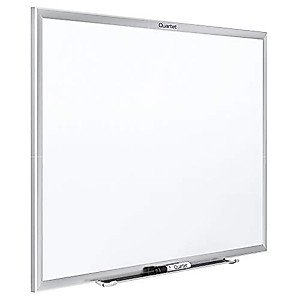 Quartet Magnetic Whiteboard, 6' x 4' White Board, Nano-Clean, Silver Aluminum Frame (SM537)