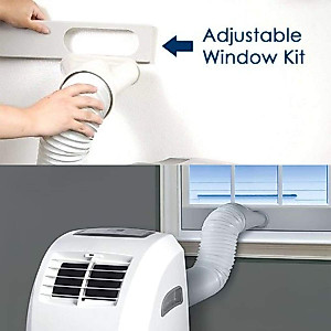 Forestchill Portable Air Conditioner Window Kit Replacement, Adjustable Window Sealing Plate, Max length 51.2 in