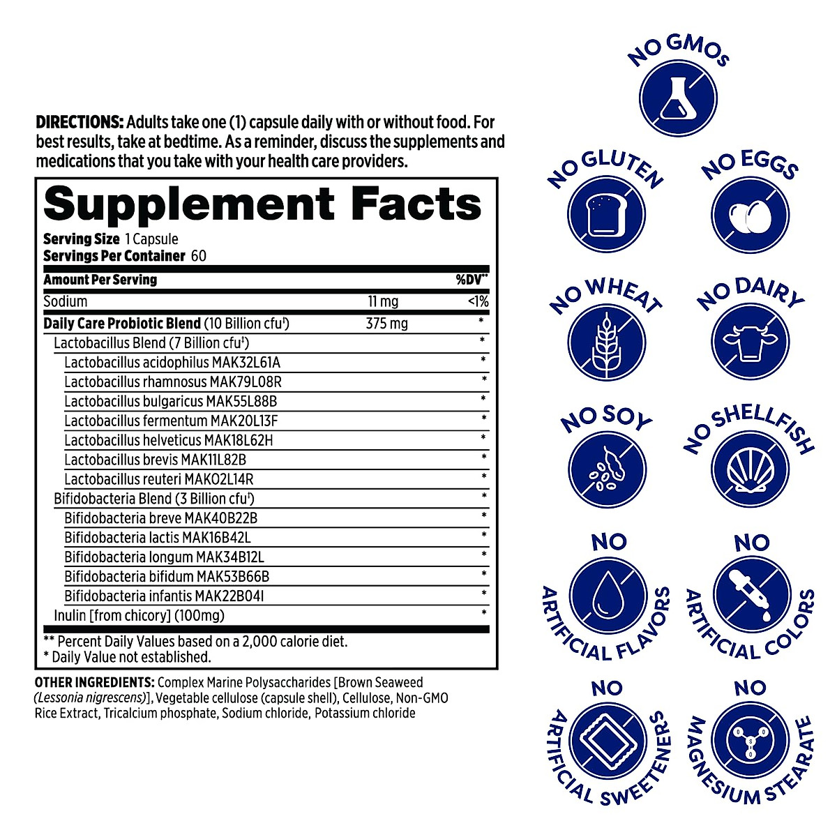 Probulin Daily Care Probiotic, 60 Capsules