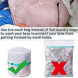 BAGAIL Set of 5 Honeycomb Mesh Laundry Bags for Blouse,Hosiery,Stocking,Underwear Premium Laundry Bags for Travel Storage Organization (5 Set)