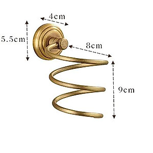 KMMK Household Bathroom Shelf，Towel Rack， Shower Shelf European Antique European-Style Hair Dryer Rack Wall Hanging Hair Dryers Bathroom Hanging Shelves Ensuring Quality,A