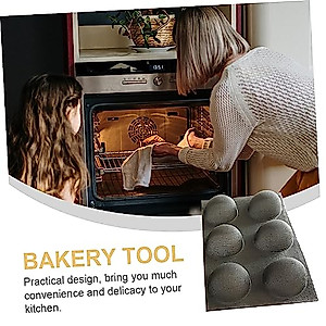 Housoutil Oven Bread Mold Silicone Candy Mold Glass Baking Dish Tray Mold Cookie Silicone Baking Pan Dome Mousse Baking Supplies Bread Baking Tray Bakery Bread Mold Silicone Fiberglass Jelly