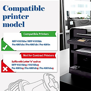 148X 148A Toner Cartridge Black High Yield 2 Pack Compatible Replacement for HP 148X 148A W1480X W1480A for HP Laserjet Pro 4001dw 4001dn 4001n MFP 4101fdw 4101fdn Printer Ink