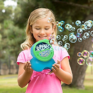 Blitz Kids Bubble Machine w/Non Toxic Soap Solution (1 Bubble Toy) Portable Battery Powered Bubble Maker Toys. Automatic Bubble Blower. Super Fun Outdoor Preschool Games & Activity. 1570-1p