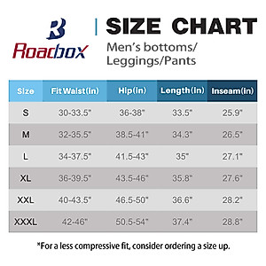 Roadbox Compression Pants Men Cooling Dry Base Layer Bottoms Outdoor Sports Cycling Tights Leggings for Basketball Football Running
