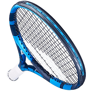 Babolat Pure Drive Team Tennis Racquet - Strung with 16g White Babolat Syn Gut at Mid-Range Tension (4 1/8" Grip)
