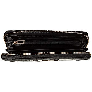 GUESS Vintage Large Zip Around Wallet, Black