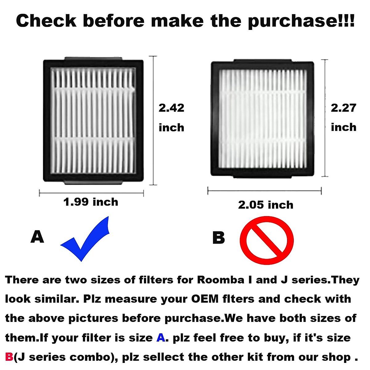 YOKYON 24PK Replacement Parts Kit for iRobot Roomba i7 i7+ i1 i3 i4 i5 i6 i8 J5 J6 J7 J9 Plus E5 E6 Vacuum, Rubber Brushes & High-Efficiency HEPA Filters & Edge-Sweeping Side Brushes
