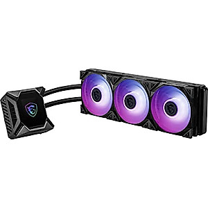 MSI MPG CoreLiquid K360 - AIO CPU Liquid Cooler - 2.4" LCD Screen - 360mm Radiator - Triple 120mm ARGB PWM Fans
