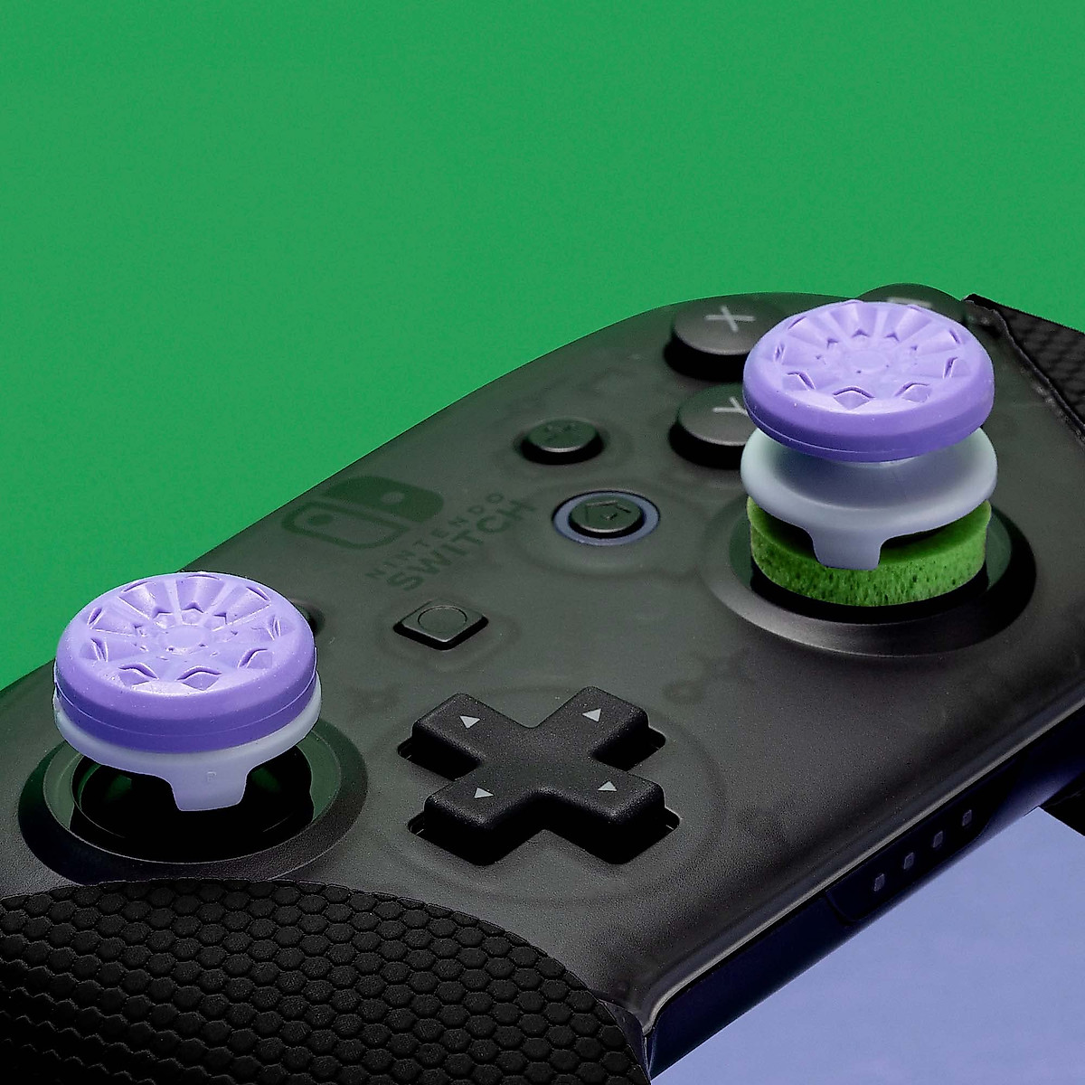 KontrolFreek Aim Boost Kit for Nintendo Switch Pro Controller | Includes Performance Thumbsticks and Precision Rings | Galaxy Edition