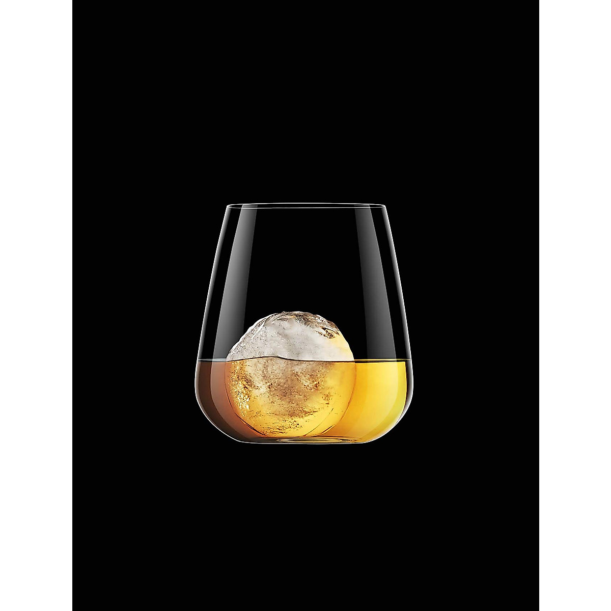 Luigi Bormioli Talismano 15.25 oz Glass, Set of4 Double Old Fashion Drinkware, 450ml, Clear