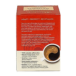 Teeccino Mushroom Herbal Tea - Mushroom Adaptogen Tea Sampler - Support Your Health With Mushrooms and Adaptogenic Herbs, Prebiotic, Caffeine Free, Acid Free, 12 Tea Bags