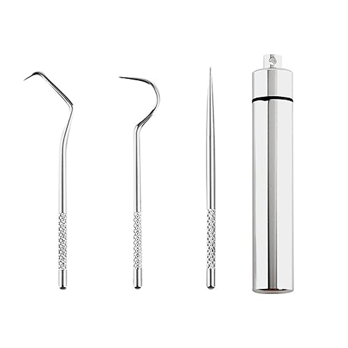 Dental Tools Dental Hygiene Cleaning Kit: Professional Dental Hygiene Cleaning Kit, Professional Plaque Remover for Teeth, Dental Pick Scaler Oral Care Tools Set 3pc - with Case