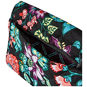 Vera Bradley Women's Cotton All Together Crossbody Purse With RFID Protection, Vines Floral, One Size