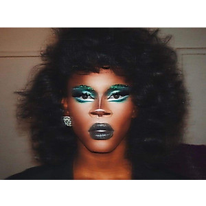 Miss Fame Loose Glitter for Lips, Face & Body - Iridescent Blue w/Emerald Green Base - Dramatic Holographic Makeup | Perfect for Women, Men, Makeup Artists & Drag Enthusiasts (Force of Nature)