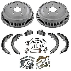 South Mud Bay Rear Drums Brake Shoes Wheel Cylinders Spring Kit Compatible with Cab Extended Crew 162532