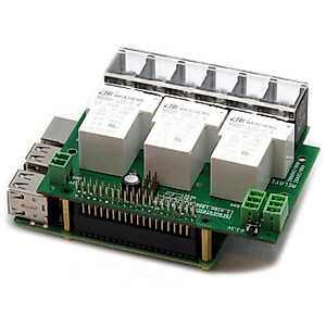 Three 40A/240V Relays RS485 Daisy-channable HAT for Raspberry Pi