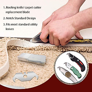 Zimpty ZY344 SK2 Ultra Sharpened 100 Pc. Utility Hook Blade with Wall Mountable Dispenser Boxes With extra 10pcs Blades (SK2)