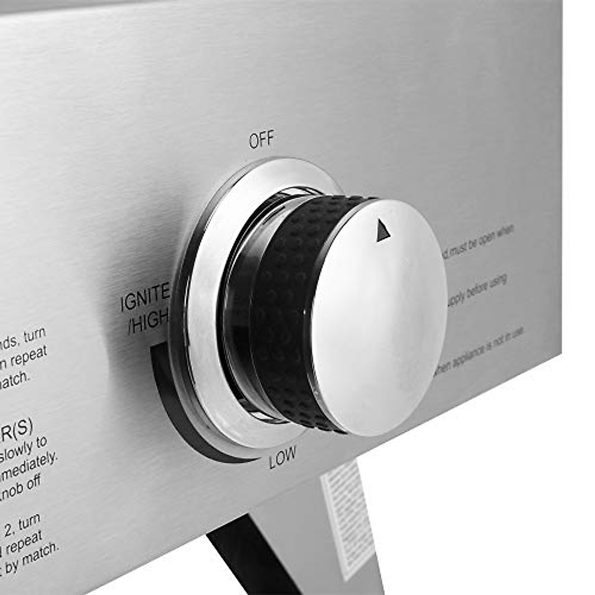 ROVSUN Portable Gas Grill with 2 Burner, Extra Large 20,000 BTU Tabletop Camping Propane Griddle for Outdoor Patio Garden BBQ Picnic Tailgating Trip Home Use with Stainless Steel Body, Regulator & Hose