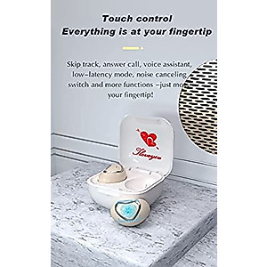 Wireless Earbuds, Bluetooth Headphones HD Stereo Wireless Headphones 5.1 Earbuds in-Ear Earbuds with Microphone, Home Outdoor Noise Cancelling Headphones, Gaming Headphones,