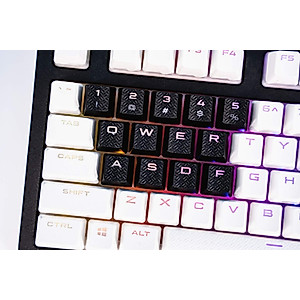 13 Keys Non-Slip Backlit keycaps Gaming Performance FPS MOBA Key Caps OEM Profile for Corsair K70 RGB K95 K65 K68 K63 K100 Mechanical Gaming Keyboards DIY Replace (Black)