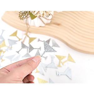 Glitter Wine Glass Table Confetti - Cocktail Party Confetti, Funny Birthday Party Paper Scatters, Wedding Festival/Bridal Shower Party Table Decoration (Wine Glass Confetti)