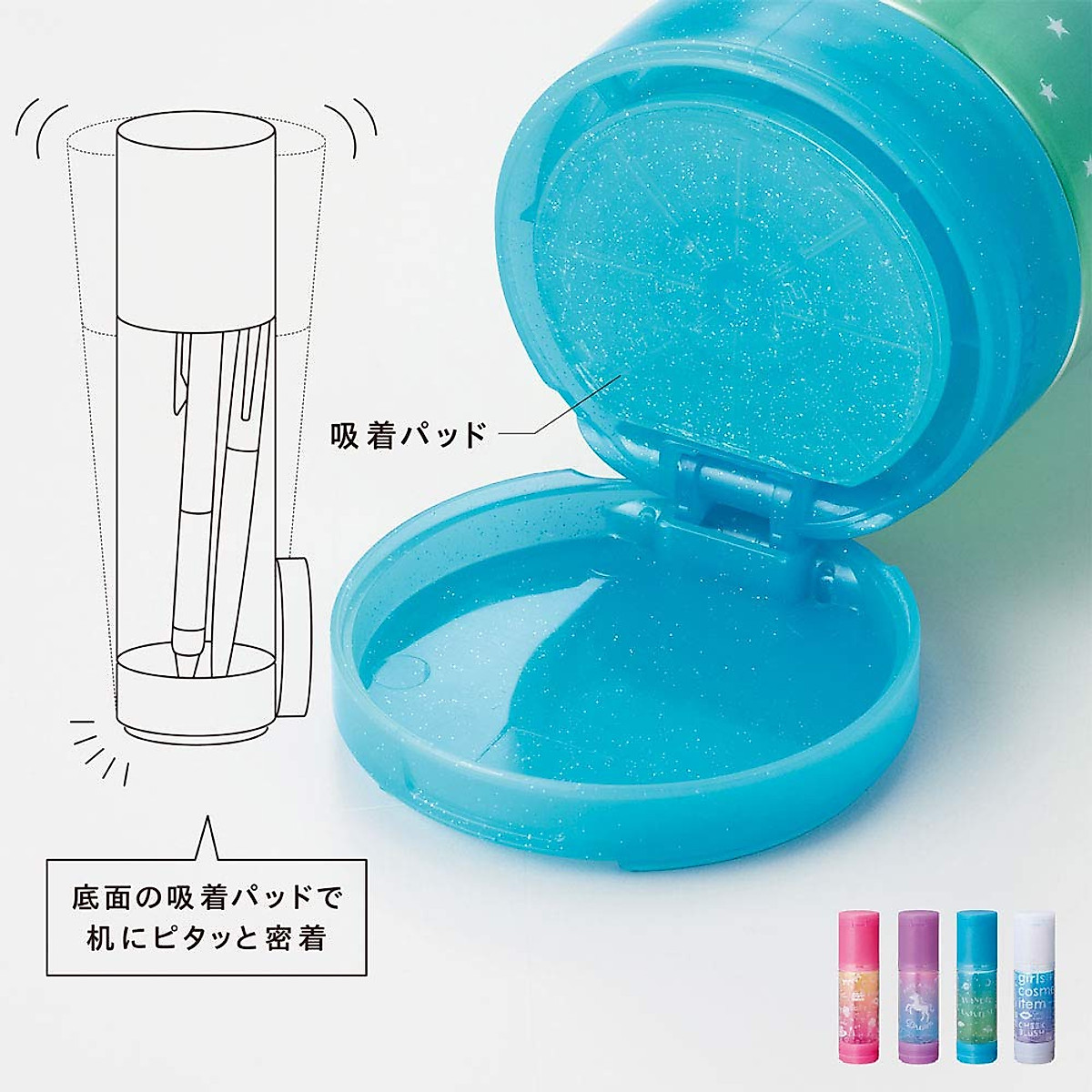 King Jim 2566F-L102 Octattatsu Fancy Dream Pen Case, Untippable Pen Holder