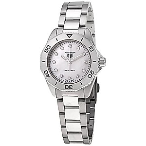Tag Heuer Aquaracer Quartz Diamond White Mother of Pearl Dial Ladies Watch WBP1416.BA0622