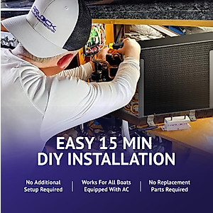 Airlock Boat Odor Air Purifier - Marine Air Purifier for Fresh Clean Air | Boat Accessories | Easy to Install | Maintenance-Free | Deodorizer Odor Eliminator