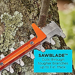 BLACK+DECKER Hedge Trimmer, Dual-Action Blade, 16-Inch (BEHTS125)