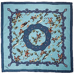 Pendleton Silk Scarf, Desert Riders Blue, 1-SZ