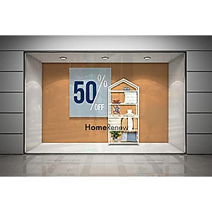 Displays2go 5-Tier Home or Retail Shelving Unit, Wrought Iron Frame, Open Back, Triangle Top Design - Ivory