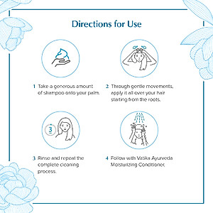 Vatika Ayurveda Moisturizing Shampoo For Dry, Damaged, Frizzy and Curly Hair, Deep Hydration & Moisture For Scalp and Hair Health - Natural Oils from Licorice Root & Bacopa Monnieri, 400 ml (For Vatā)