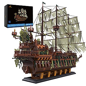 JMBricklayer Pirate Ship Model Building Blocks Kits - Mysterious MOC Model Ship Set, Creative Sailboat Building Sets, Ideal Gifts for Teens Age 14+ Adults who Like Challenging Blocks (3653 Pieces)