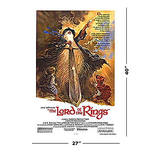 POSTER STOP ONLINE The Lord of The Rings - Movie Poster 1978 Animated (Size 27" x 40")