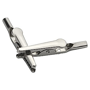 WMYCONGCONG 100 PCS Metal Alligator Clips 52mm Electrical Test Clamps (100 Pcs no cap)