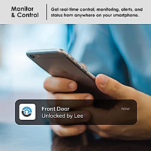 Lockly Vision, Video Doorbell Camera Smart Lock, 2-Way Audio Keyless Entry Door Lock, Fingerprint, Digital Keypad, Wi-Fi Smart Locks for Front Door with SD Card, No Monthly Fee, Venetian Bronze